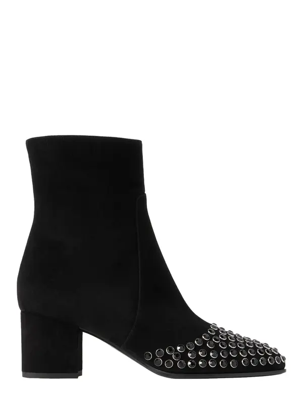 Alaïa Crystal-embellished Ankle Boots - Black