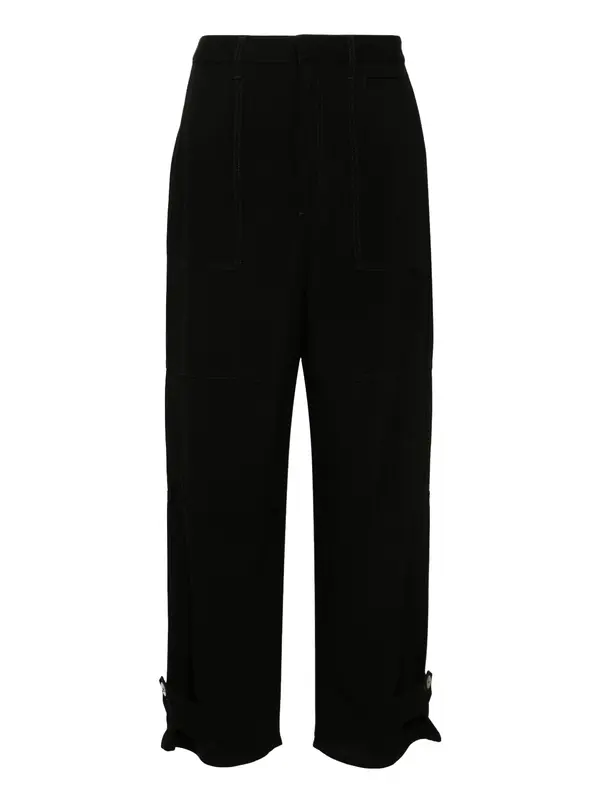 Loewe Anagram Tab Tapered Trousers - Black