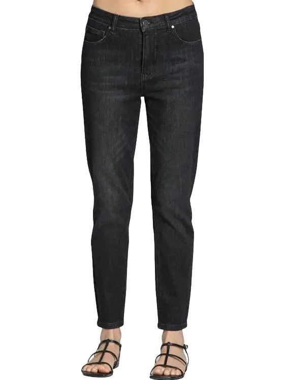 APNY Liberty Ankle Skinny Jeans - Black