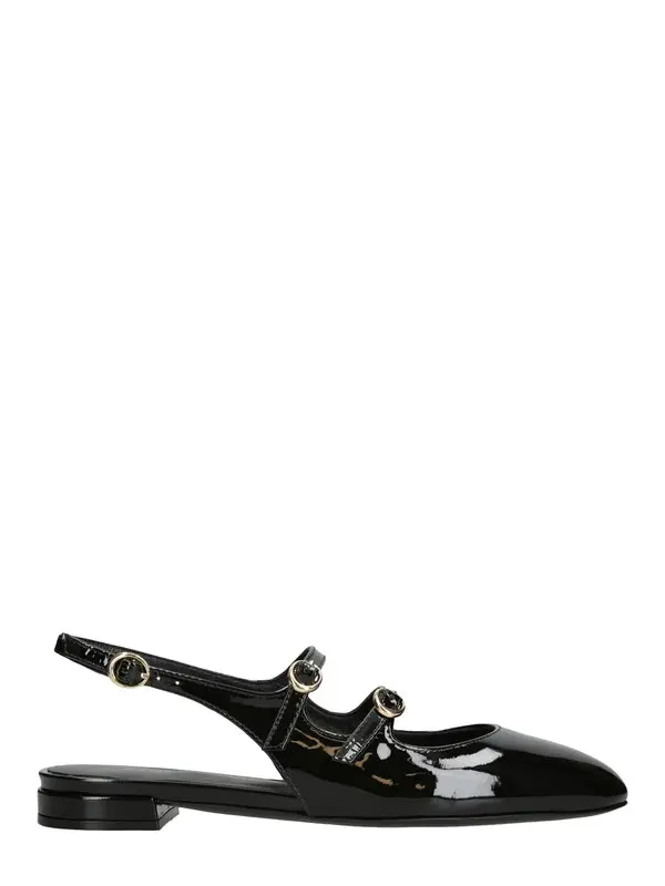 STUART WEITZMAN Benni Mj Slingback Flats - Black