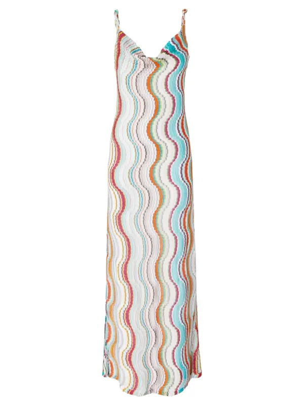 Missoni Zigzag Maxi Dress - White