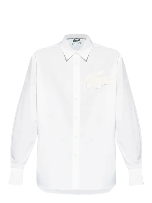 Lacoste Logo Appliqué Shirt - White