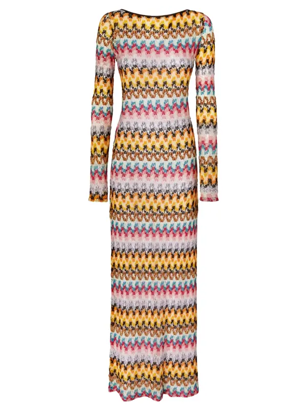 Missoni Zigzag-woven Maxi Dress - Yellow