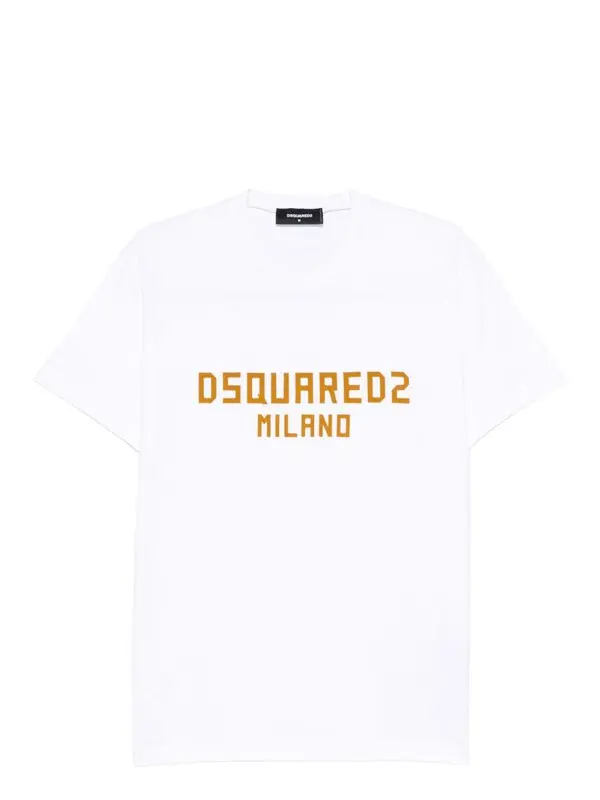 Dsquared2 Flocked-logo T-shirt - White
