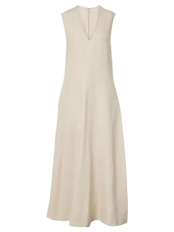Faithfull The Brand Marteret Linen Maxi Dress - Beige