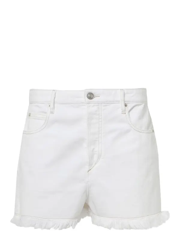 Isabel Marant Lesia Denim Shorts - White