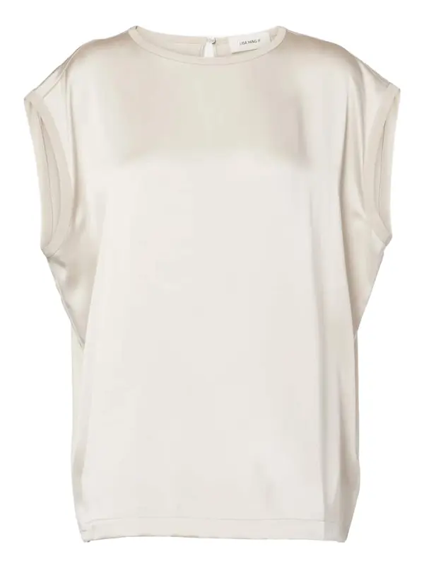 LISA YANG Silk Top - Beige
