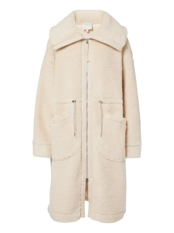 Varley Logan Teddy Coat - White