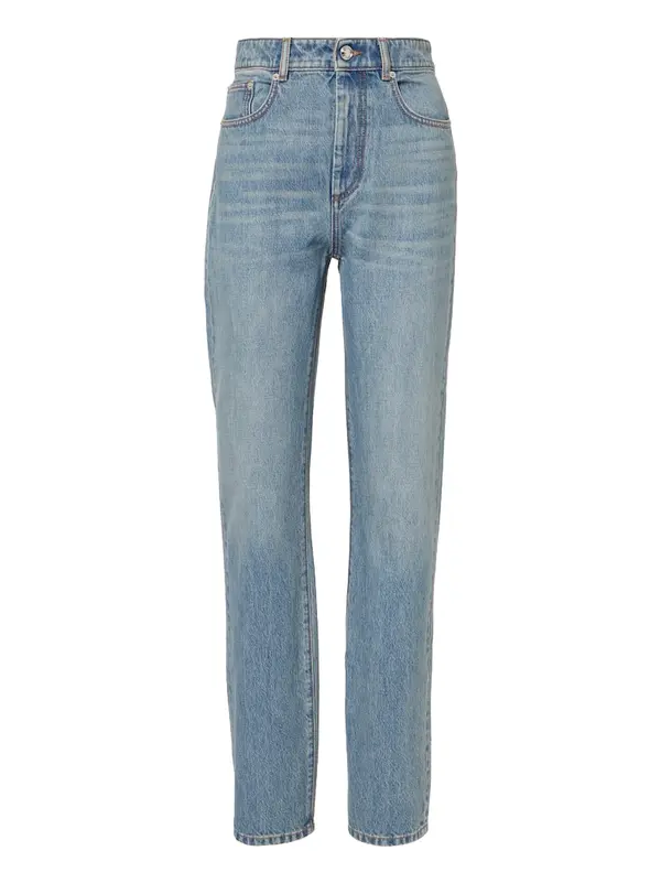 Sportmax Tasso High-rise Straight Jeans - Blue