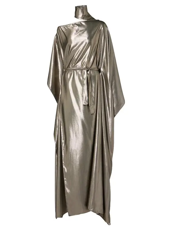 TALLER MARMO Taylor Seventies Silk-blend Lamé Kaftan - Gold