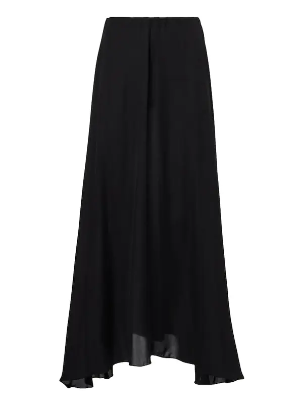 Wardrobe.NYC Flared Maxi Skirt - Black