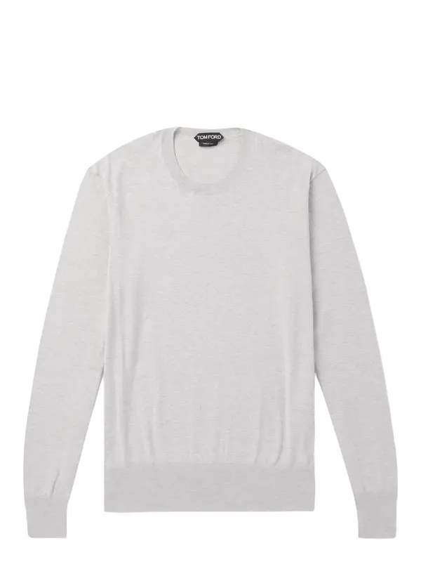 TOM FORD Cotton Sweater - Gray