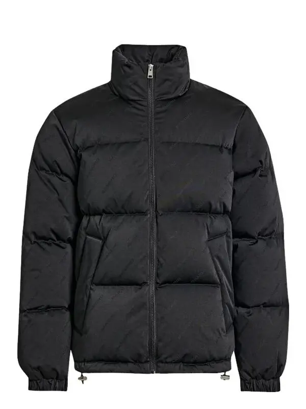 Sandro Logo-print Quilted Jacket - Black