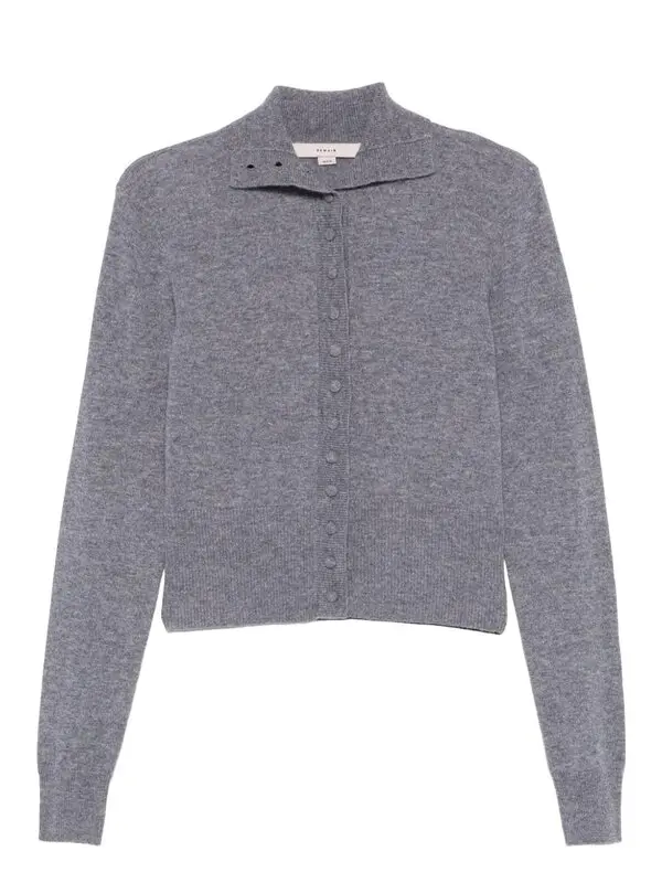Remain Birger Christensen Turtleneck Cardigan - Grey