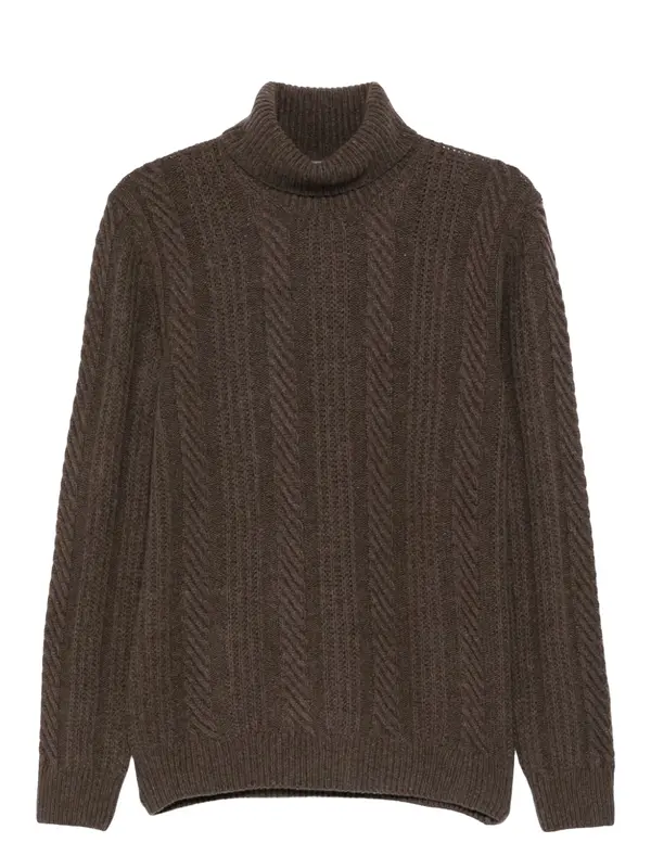 Corneliani Turtleneck Sweater - Brown
