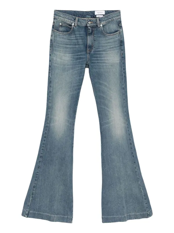 Alexander McQueen Mid-rise Flared Jeans - Blue