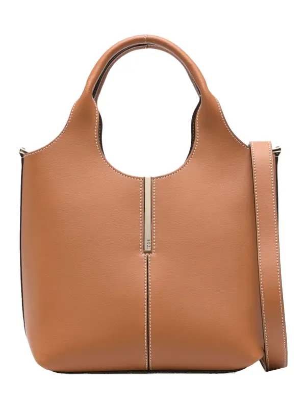 TOD'S Mini Leather Tote - Brown