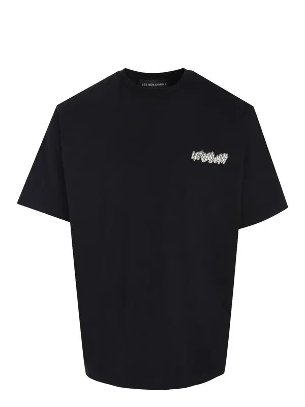 LES BENJAMINS Graphic-print T-shirt - Black