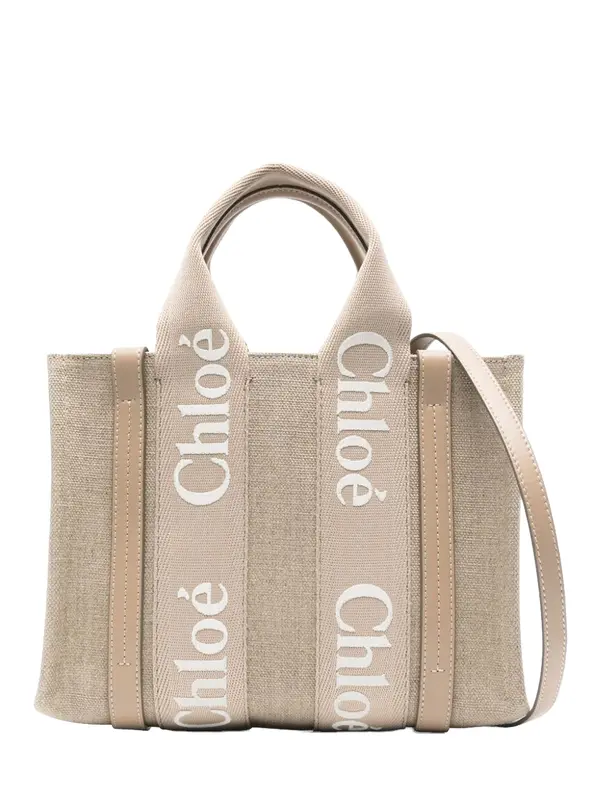 Chloé Small Woody Tote Bag - Neutrals