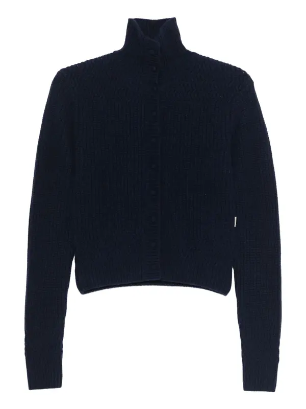 Remain Birger Christensen Ribbed Cardigan - Blue