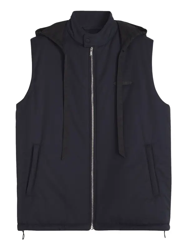 LANVIN Detachable Hood Gilet - Blue