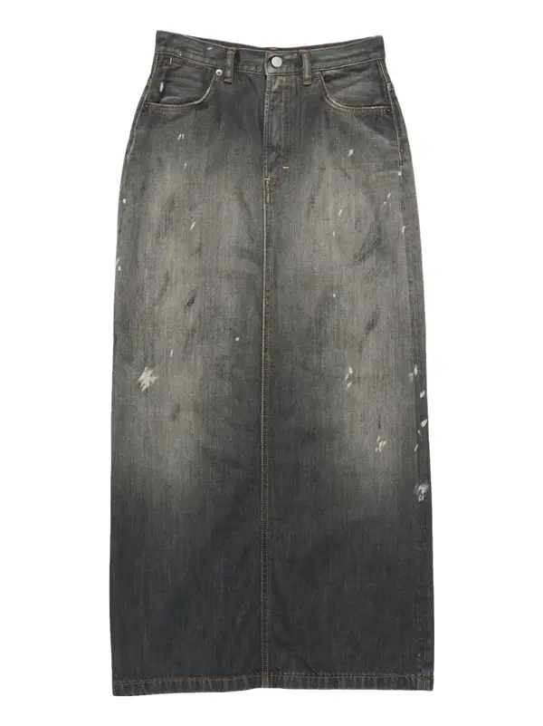 Acne Studios Denim Maxi Skirt - Black