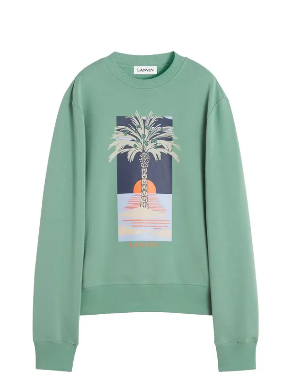 LANVIN Printed Sweatshirt - Green