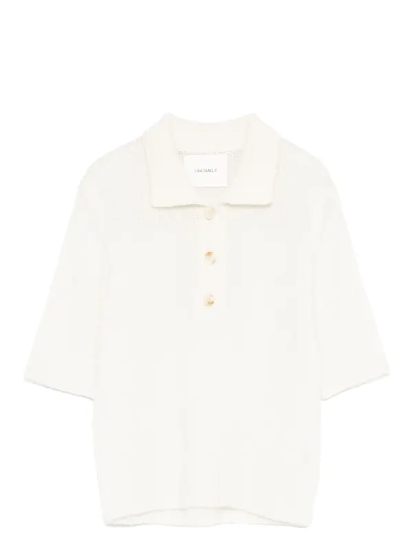 LISA YANG Masy Polo Top - Neutrals