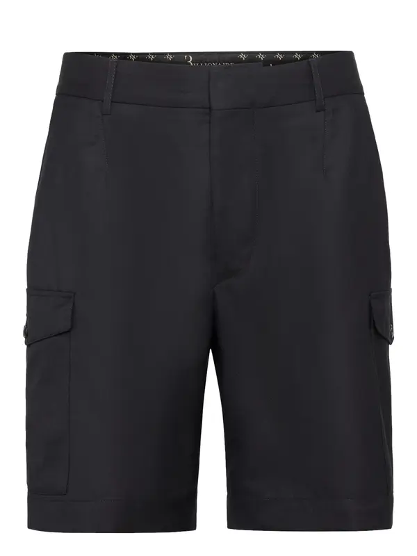 BILLIONAIRE Tailored Cargo Shorts - Blue