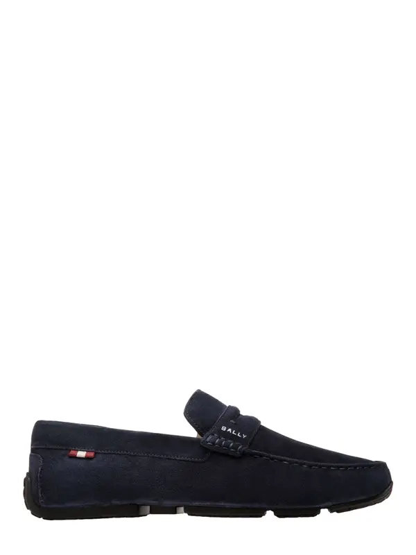Bally Logo-embroidered Loafers - Blue
