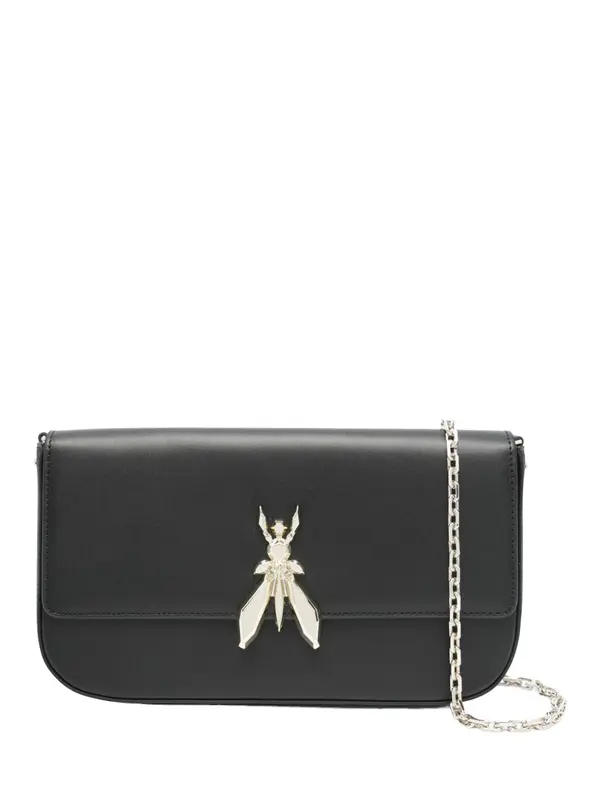 Patrizia Pepe Fly Leather Clutch - Black