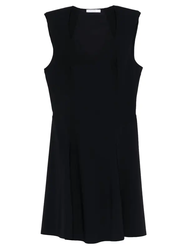 Patrizia Pepe Flared Mini Dress - Black