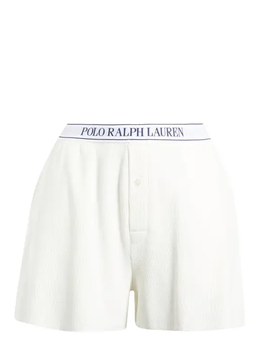 Polo Ralph Lauren Boxer Pajama Shorts - Ecrue