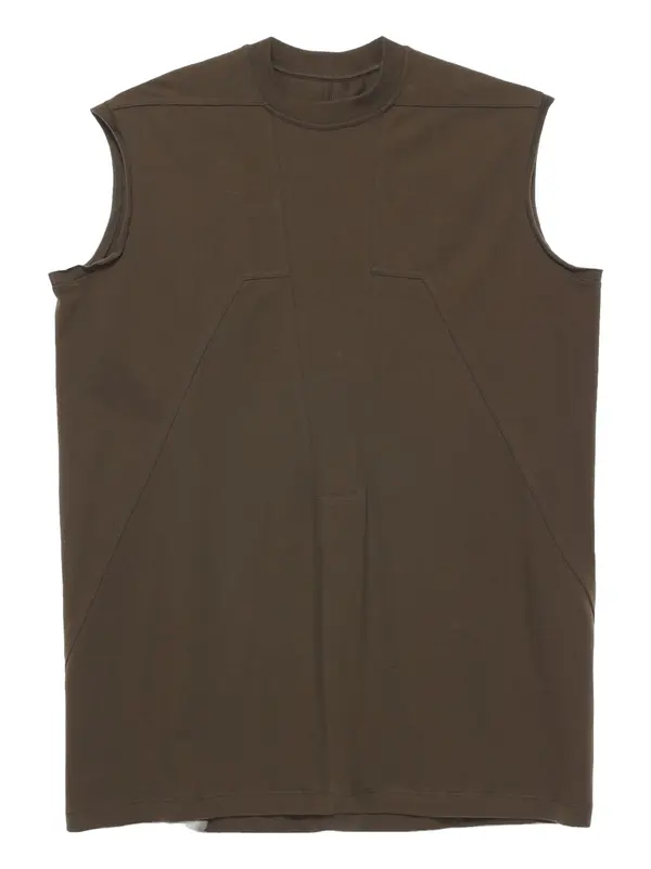 Rick Owens Splintered Tarp Vest - Brown