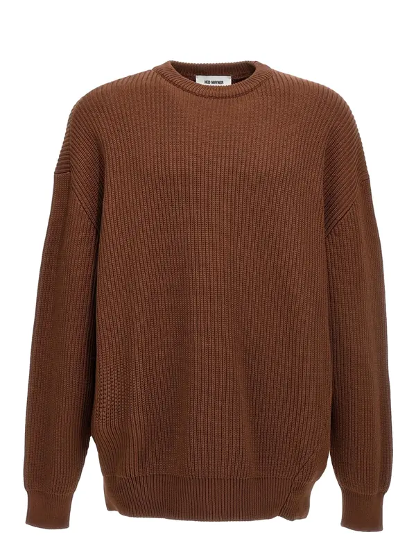 HED MAYNER Ribbed Jumper - Brown