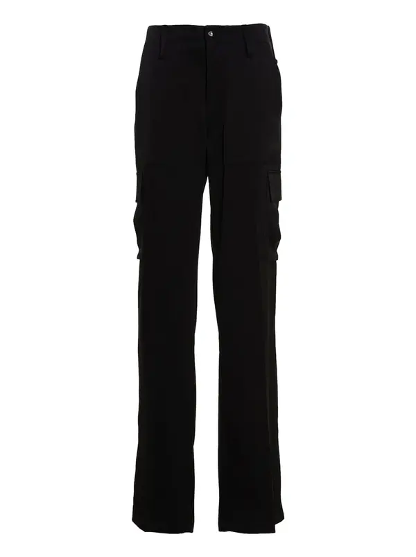 David Koma Slim Cargo Trousers - Black