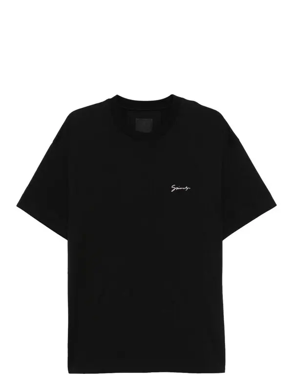 Givenchy Hubert Objects-print Cotton T-shirt - Black