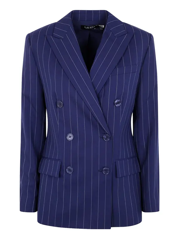 Ralph Lauren Pinstriped Blazer - Blue