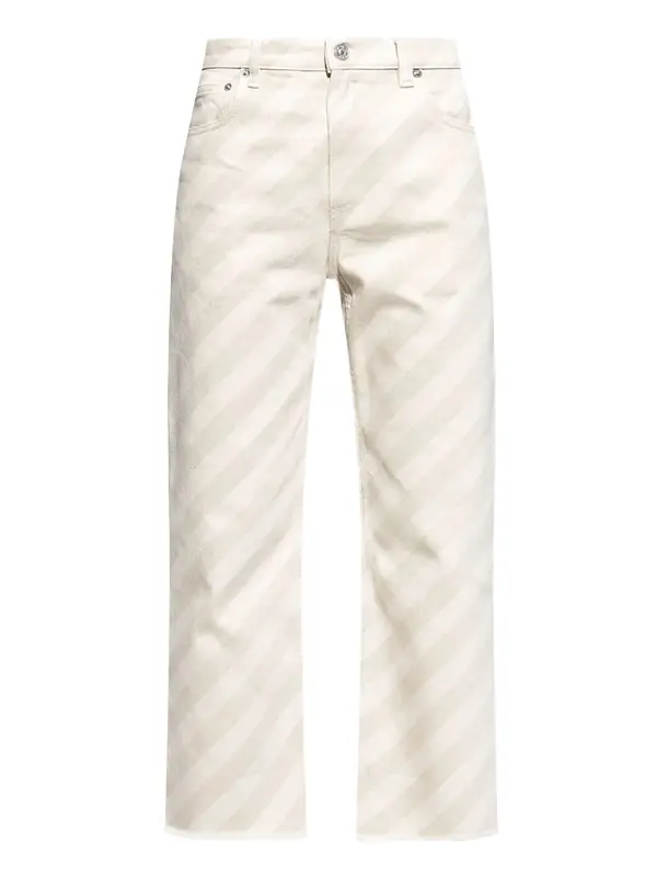Marni Striped Trousers - White