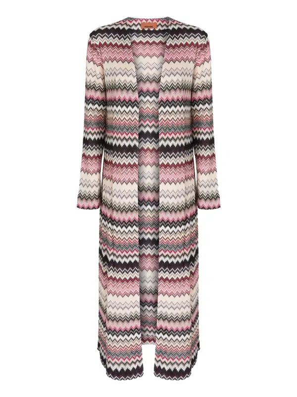 Missoni Zigzag Long Cardigan - Pink