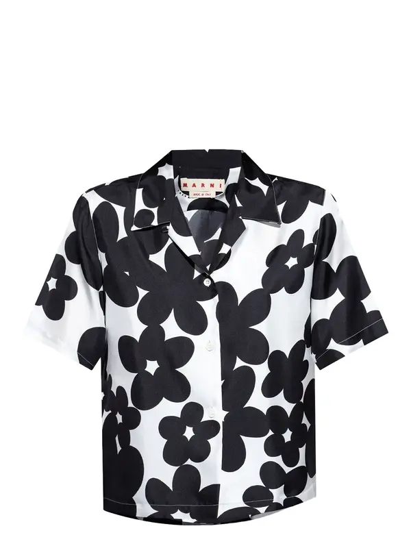 Marni Floral-print Shirt - Black