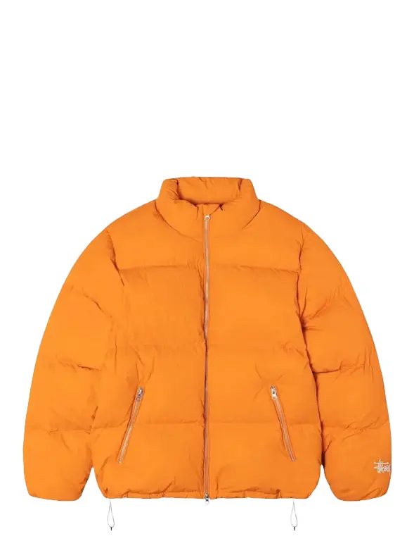 StÜssy Nylon Down Puffer Jacket - Orange