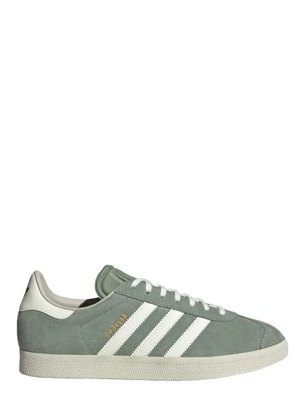 Adidas Gazelle Lace Up Sneakers - Silver Green/off White/wonder Alumina