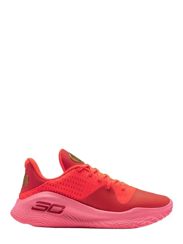 Under Armour Curry 4 Low Flotro Floodedin Sneakers - Red/pink