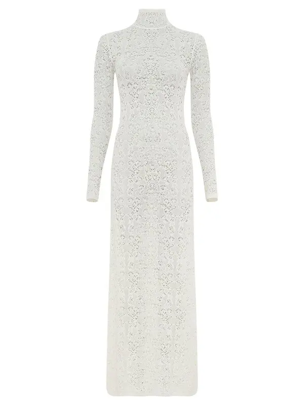 Gabriela Hearst Lethe Lace Maxi Dress - Ivory