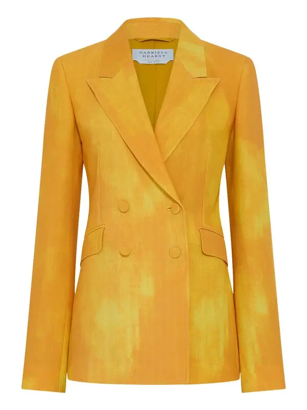 Gabriela Hearst Angela Dyed Wool Blazer - Yellow