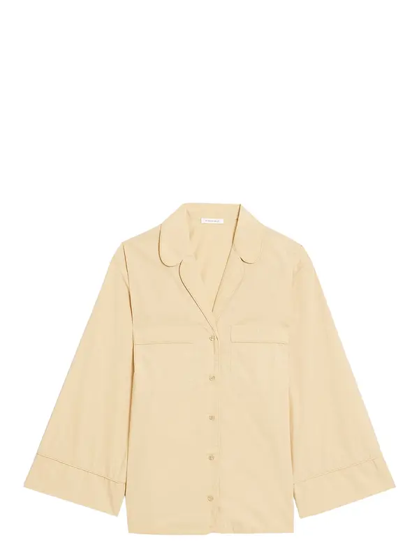 BY MALENE BIRGER Sionne Cotton-poplin Shirt - Beige