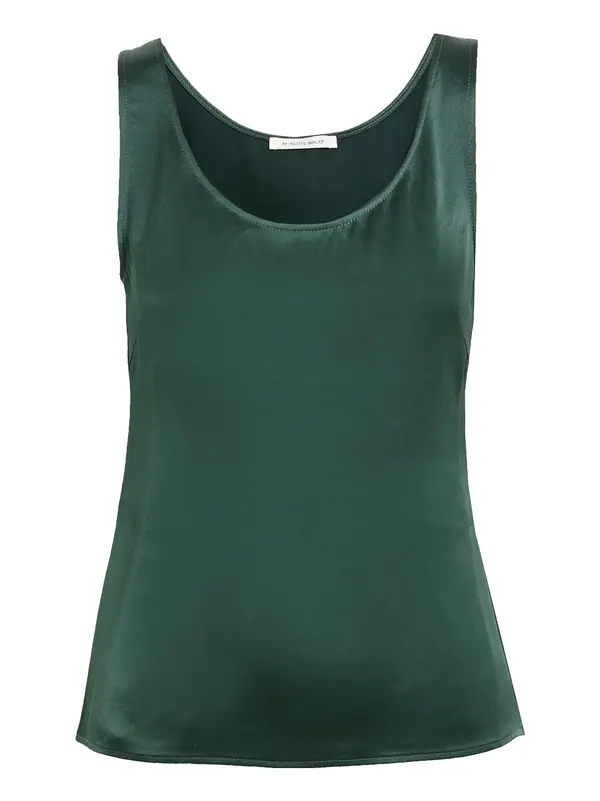BY MALENE BIRGER Jacie Satin Tank - Forest Green