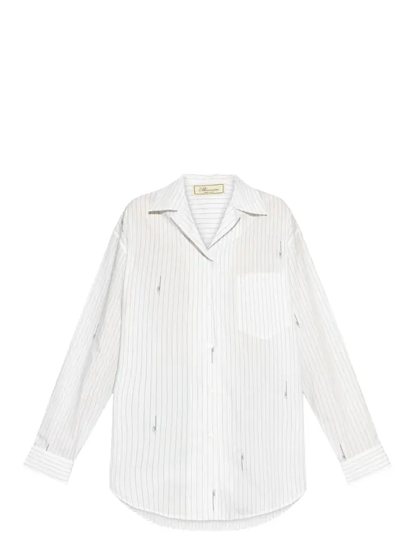 Blumarine Striped Shirt - White