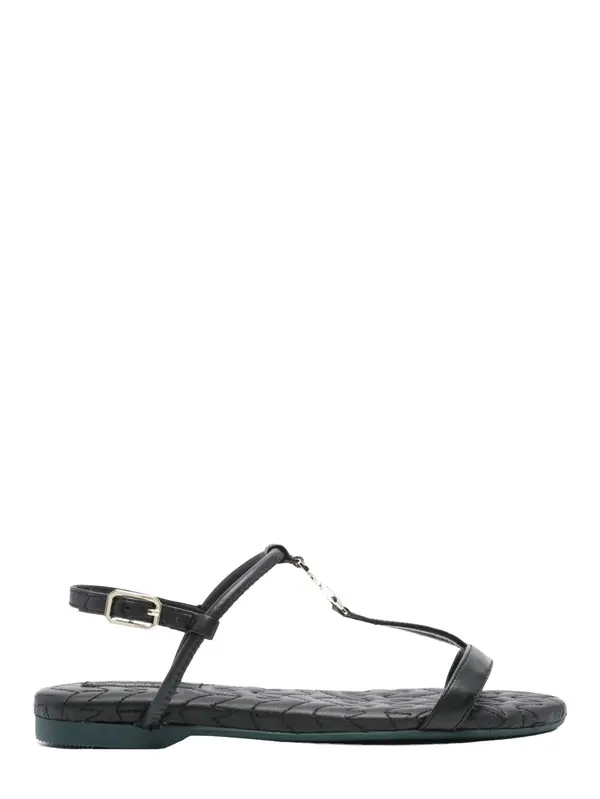 Patrizia Pepe Leather Sandals - Black